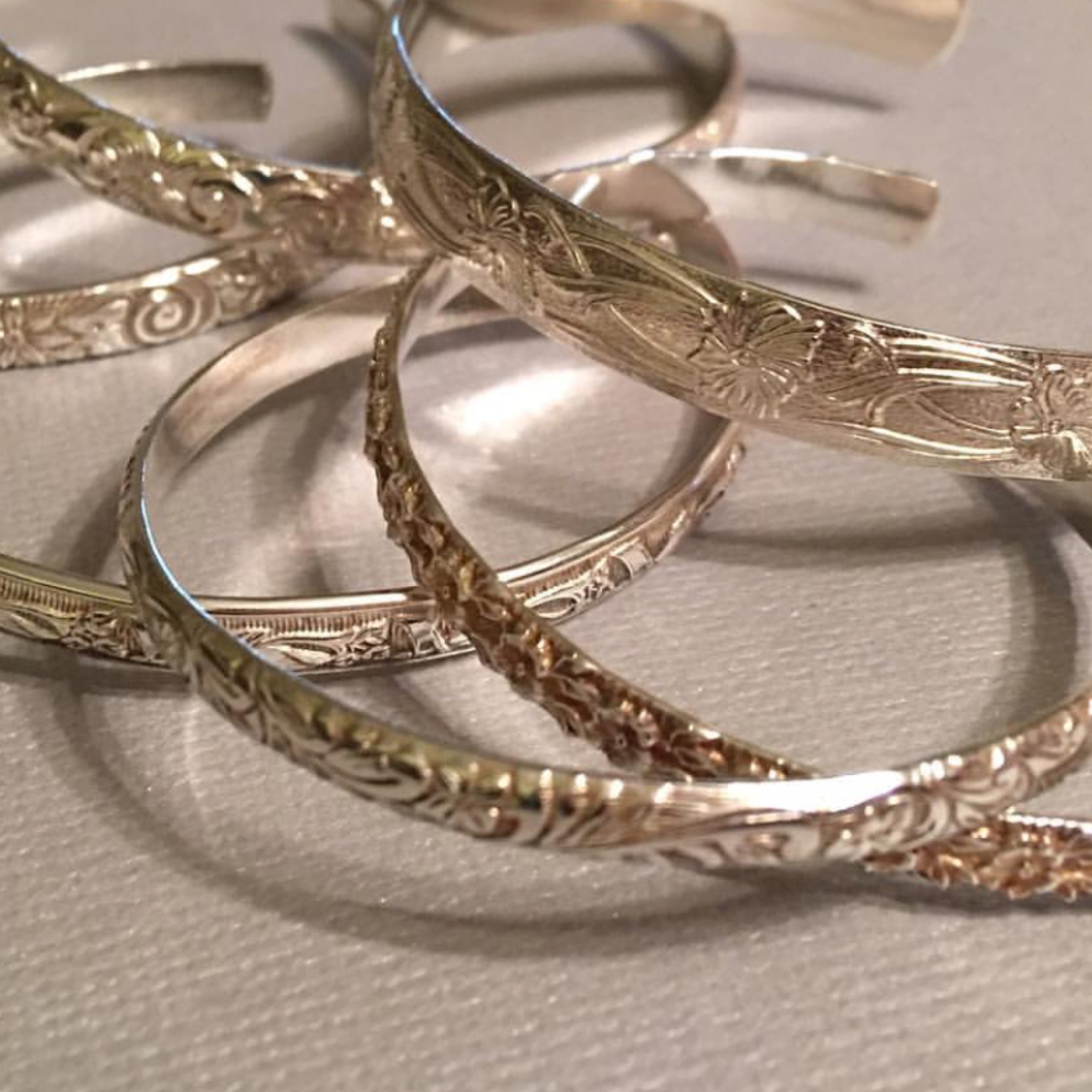 Wavy Silver Thin Cuff | H Storer Designs
